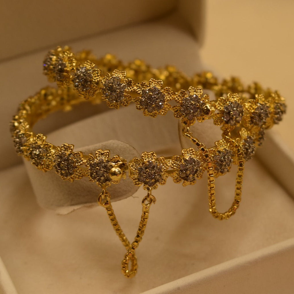 18k Gold Plated Jarao Kara Set for Girls/Women | Meerzah