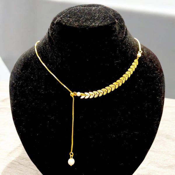 Beautiful Unique Design Gold Plated Mala Chain for Girls/Women