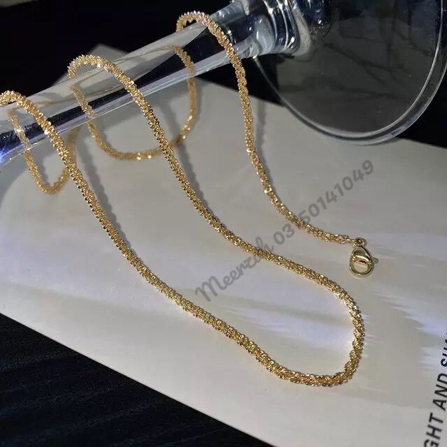 18K Gold Plated Stylish Chain for Girls/Women | Meerzah